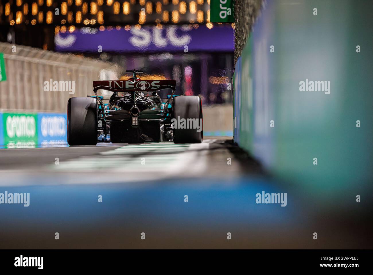 Jeddah, Arabie Saoudite. 08th Mar, 2024. 63 RUSSELL George (gbr), Mercedes AMG F1 Team W15 ...