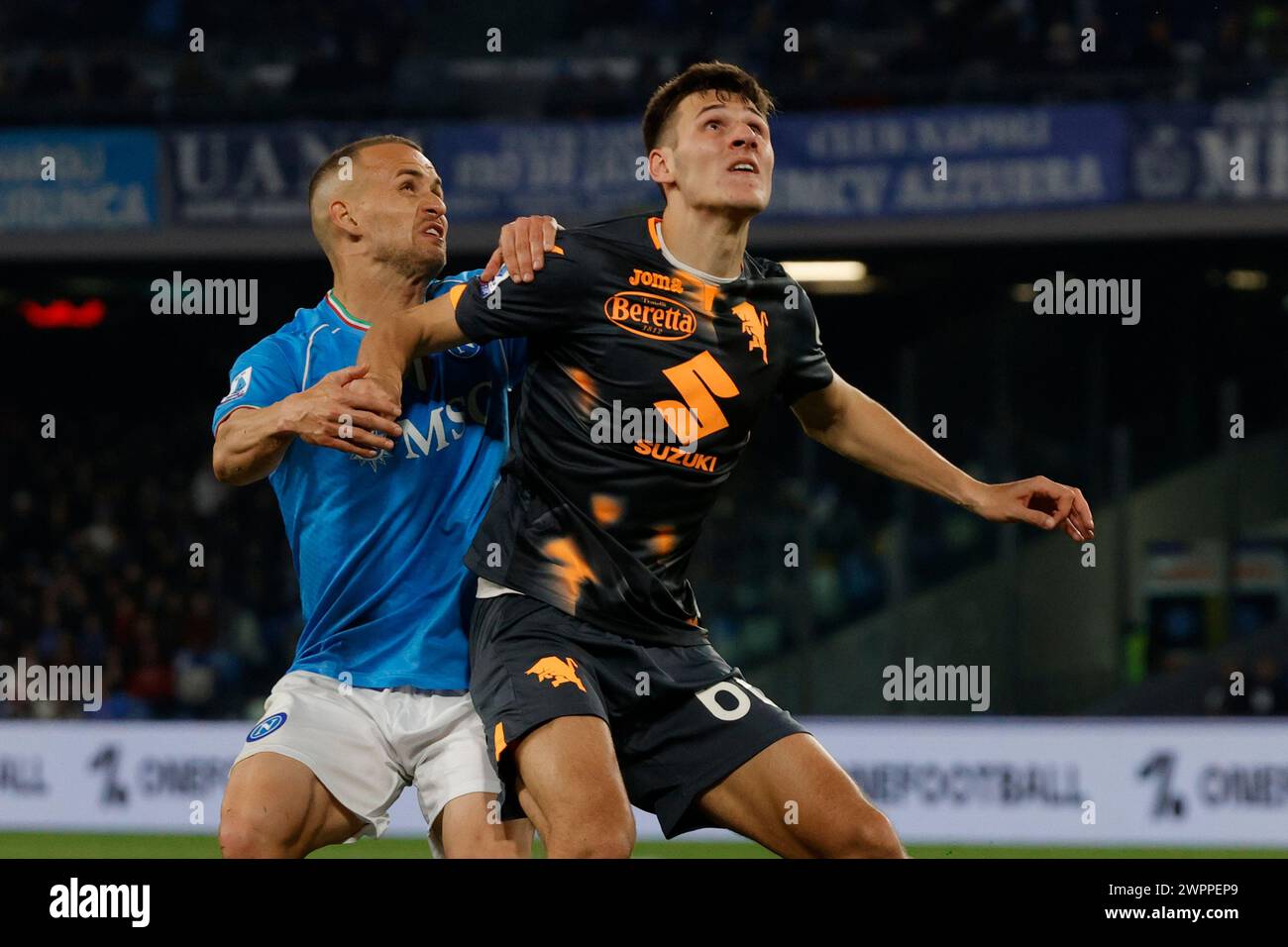 Naples, Campania, Italy. 8th Mar, 2024. during Serie A soccer match SSC ...