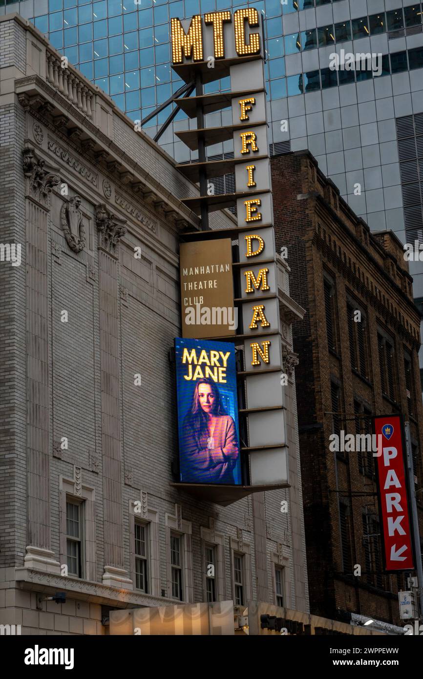 "Mary Jane" at the Samuel J Friedman Theatre, Home of Manhattan Theatre ...