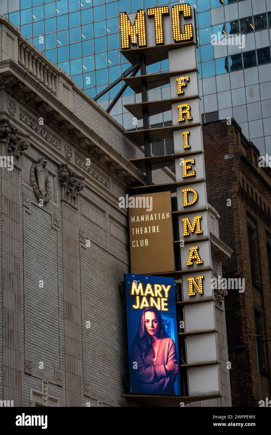 "Mary Jane" at the Samuel J Friedman Theatre, Home of Manhattan Theatre ...