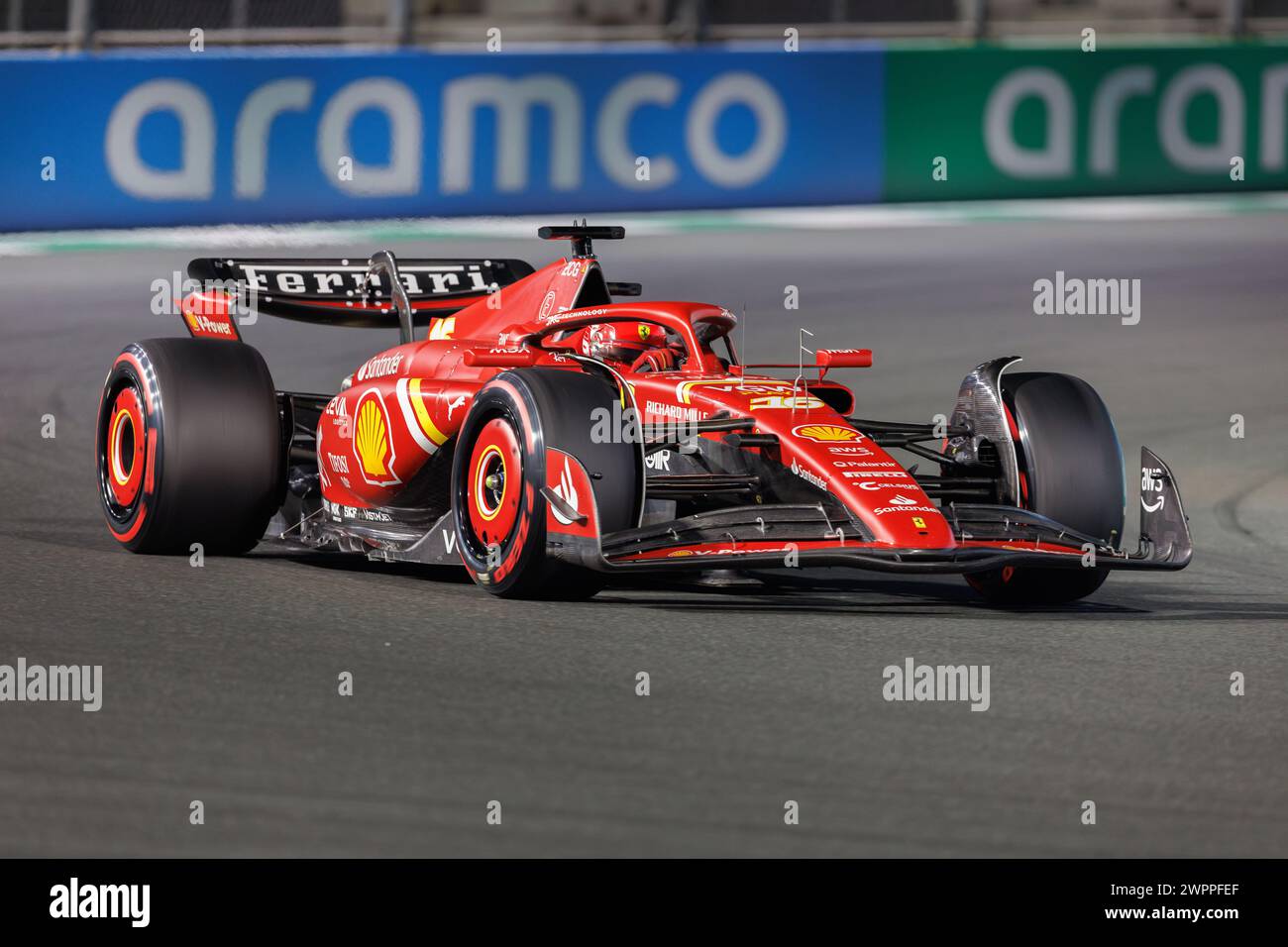 Jeddah, Saudi Arabia. 08th Mar, 2024. 16 LECLERC Charles (mco), Scuderia Ferrari SF-24, action ...