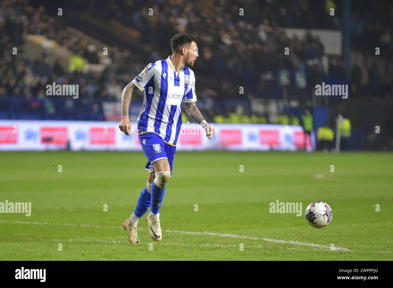 Marvin Johnson of Sheffield Wednesday on the ball during the Sky Bet ...