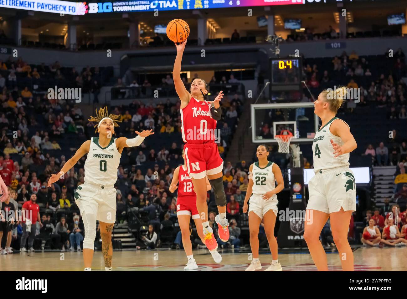 Minneapolis, Minnesota, USA. 8th Mar, 2024. Nebraska Cornhuskers guard ...