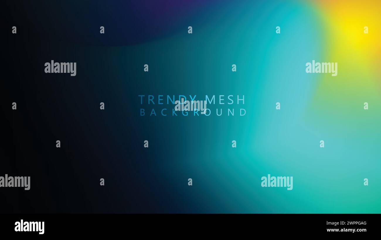 abstract mesh web banner trendy background. soft holographic gradient ...