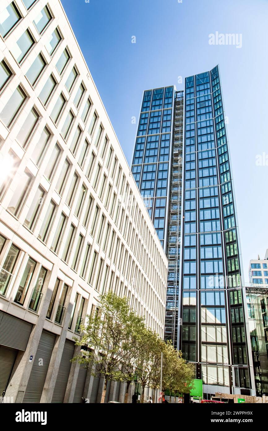 Frankfurt, Germany 27 september 2018. Omniturm Tower and Grosse ...