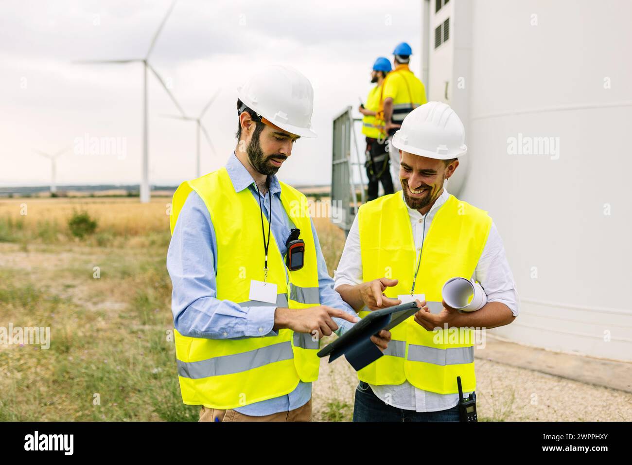 Service technician wind turbine hi-res stock photography and images - Alamy