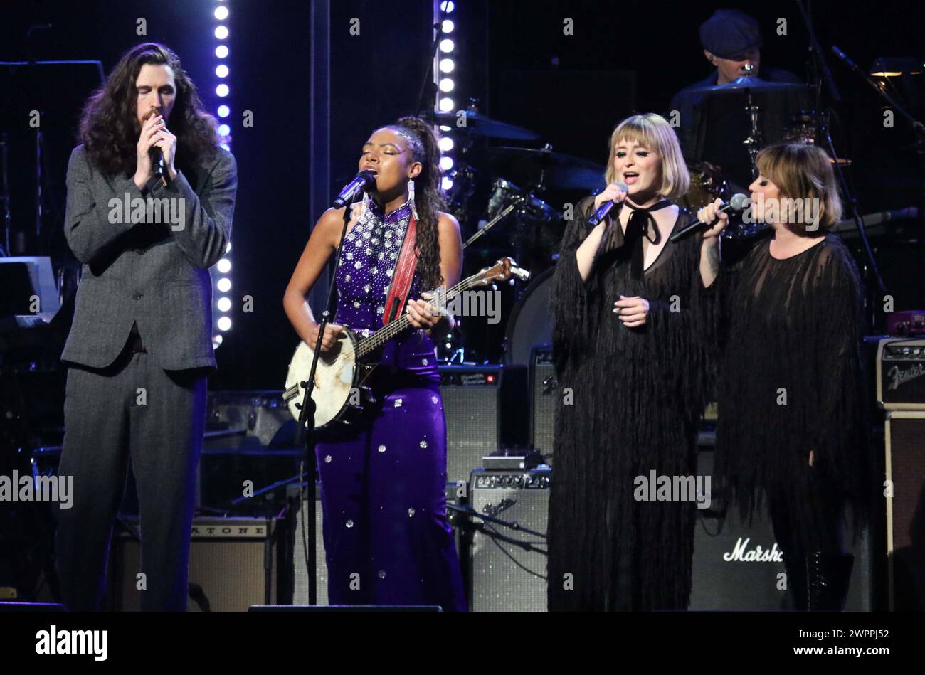 March 7, 2024, New York, New York, USA: HOZIER, ALLISON RUSSELL, HOLLY ...