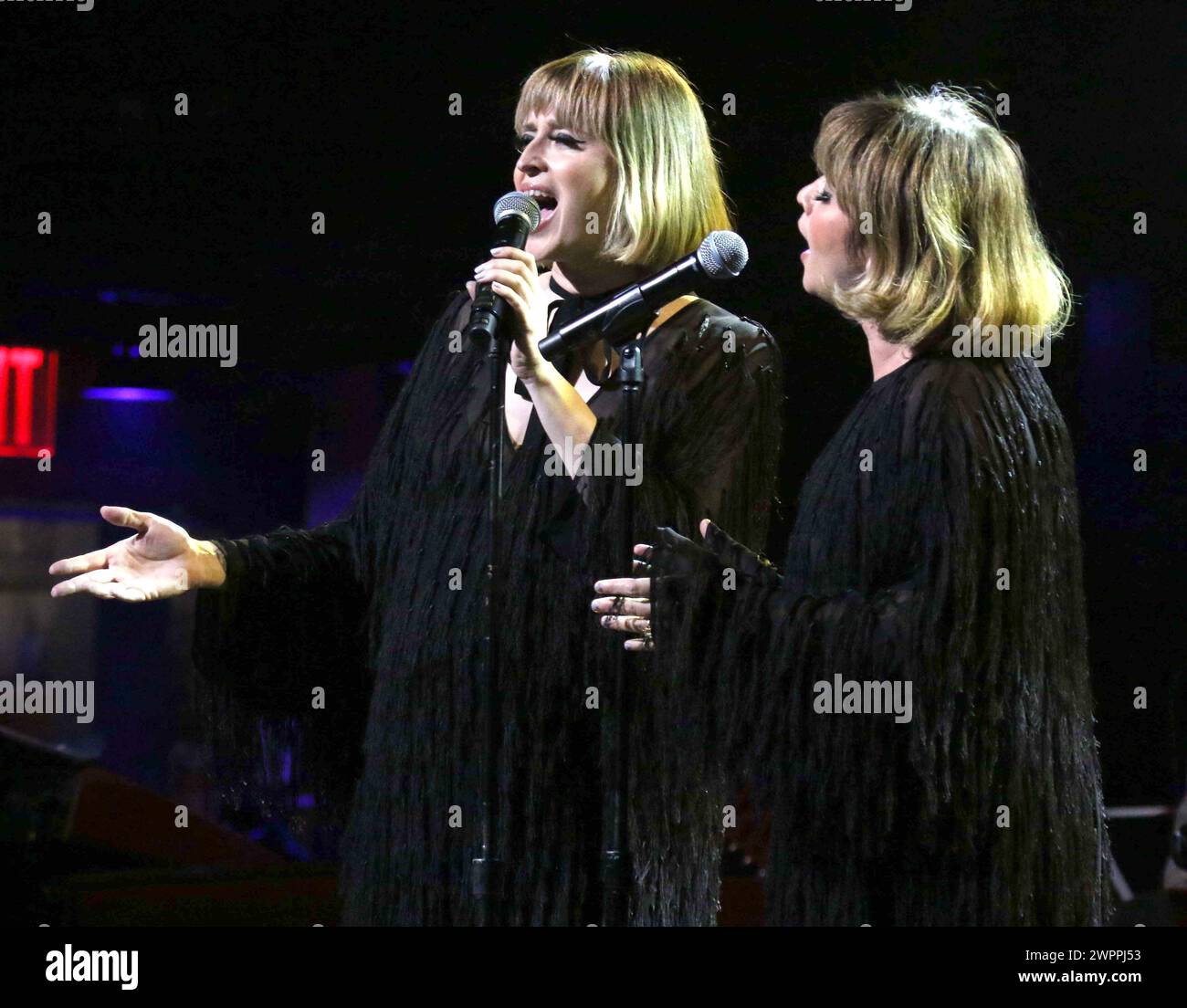 March 7, 2024, New York, New York, USA: Singers HOLLY LAESSIG and JESS ...