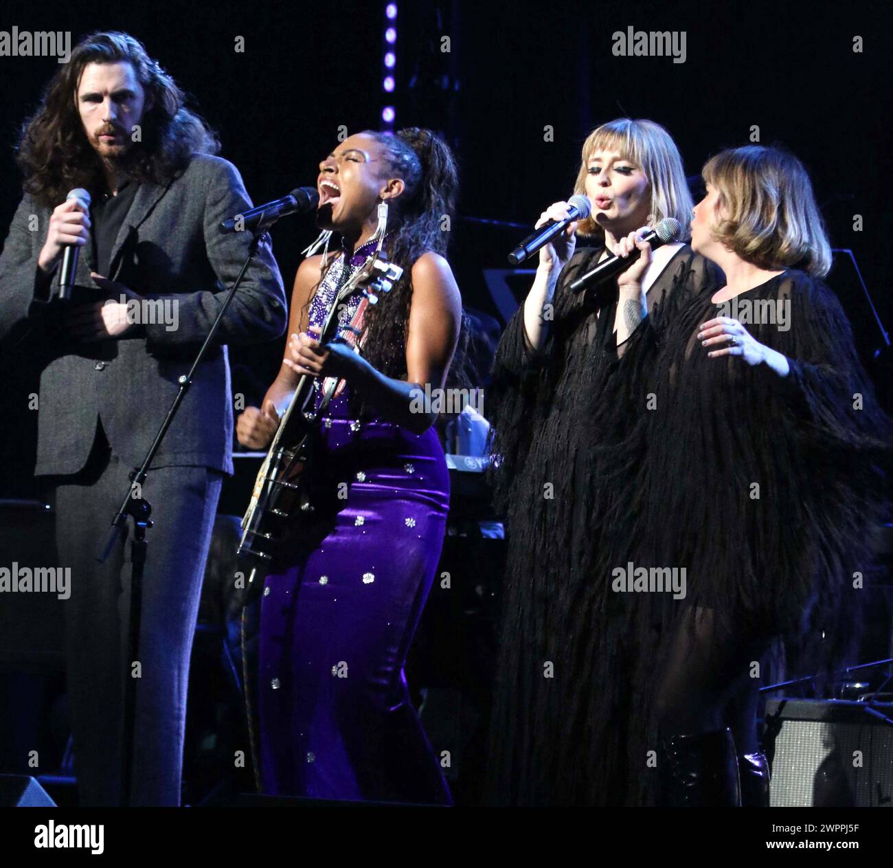 March 7, 2024, New York, New York, USA: HOZIER, ALLISON RUSSELL, HOLLY ...