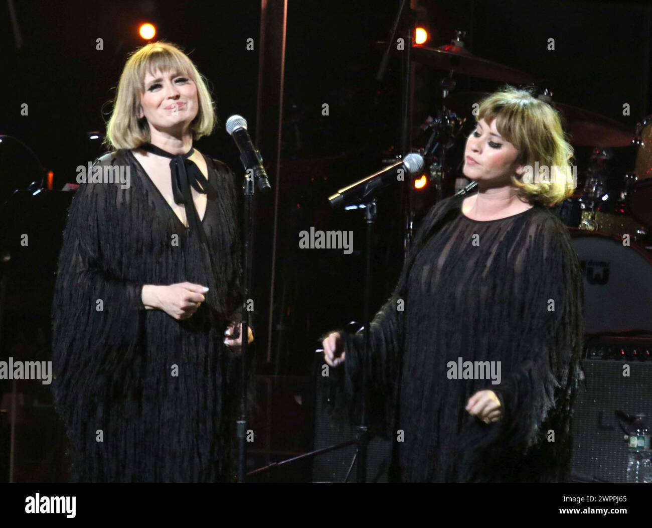 March 7, 2024, New York, New York, USA: Singers HOLLY LAESSIG and JESS ...