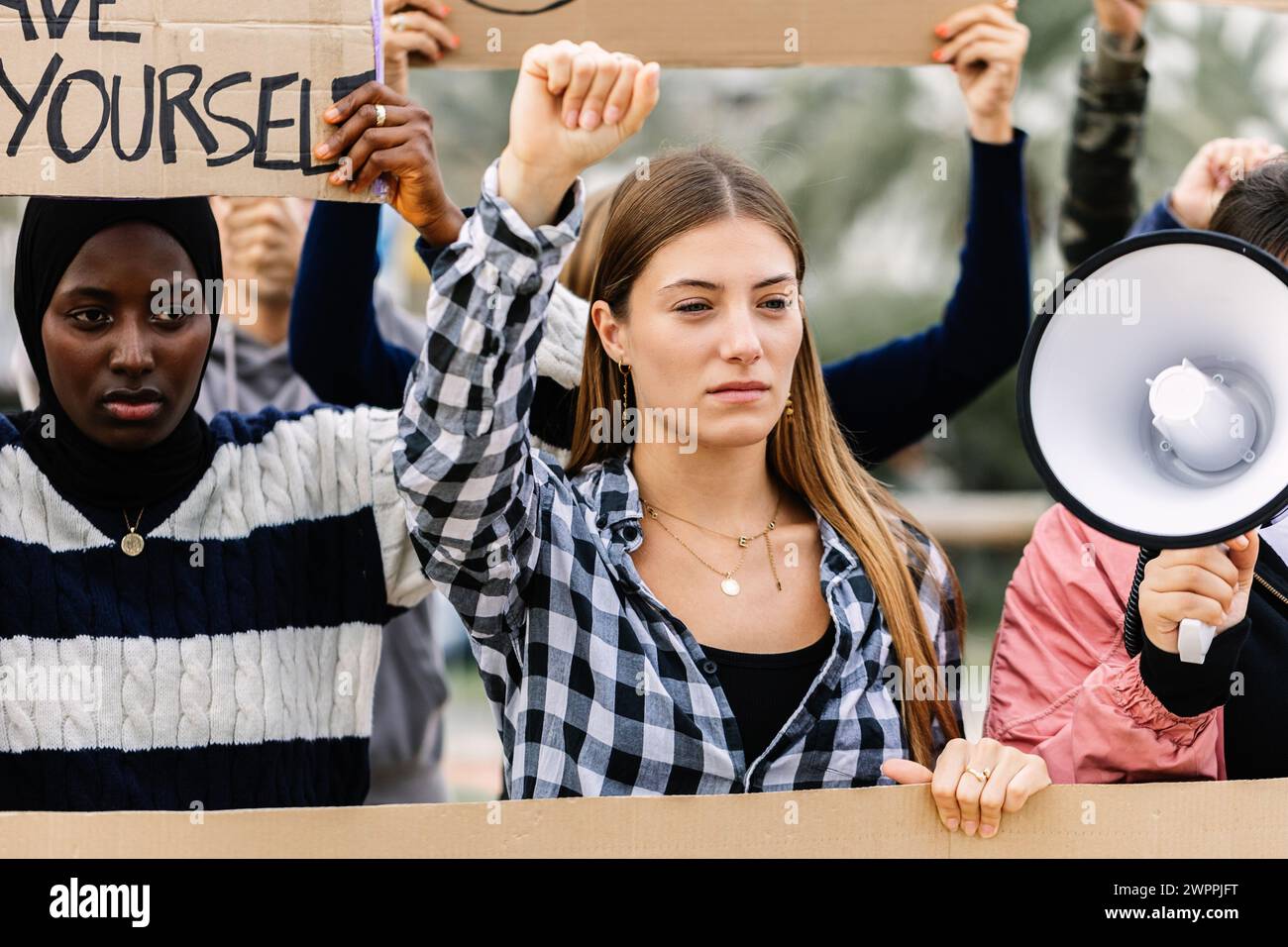 Diverse adult demonstrators hi-res stock photography and images - Alamy