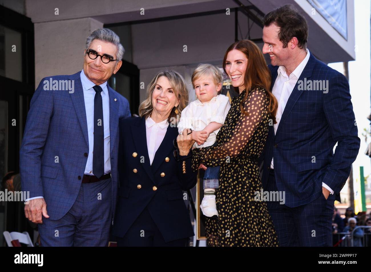 Hollywood, USA. 08th Mar, 2024. Deborah Divine, Sarah Levy and son ...