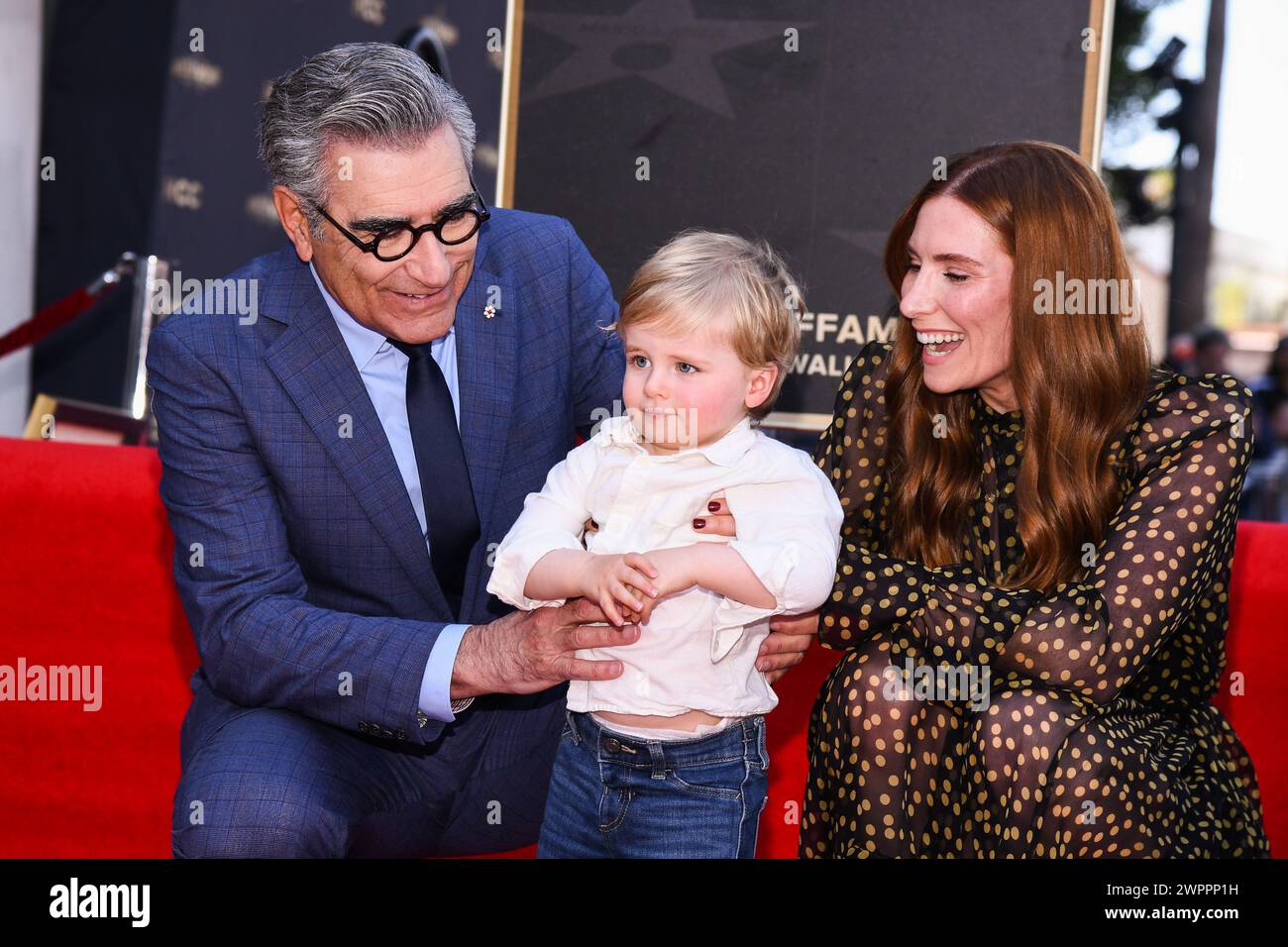 Hollywood, USA. 08th Mar, 2024. Sarah Levy (right) and son James Eugene ...