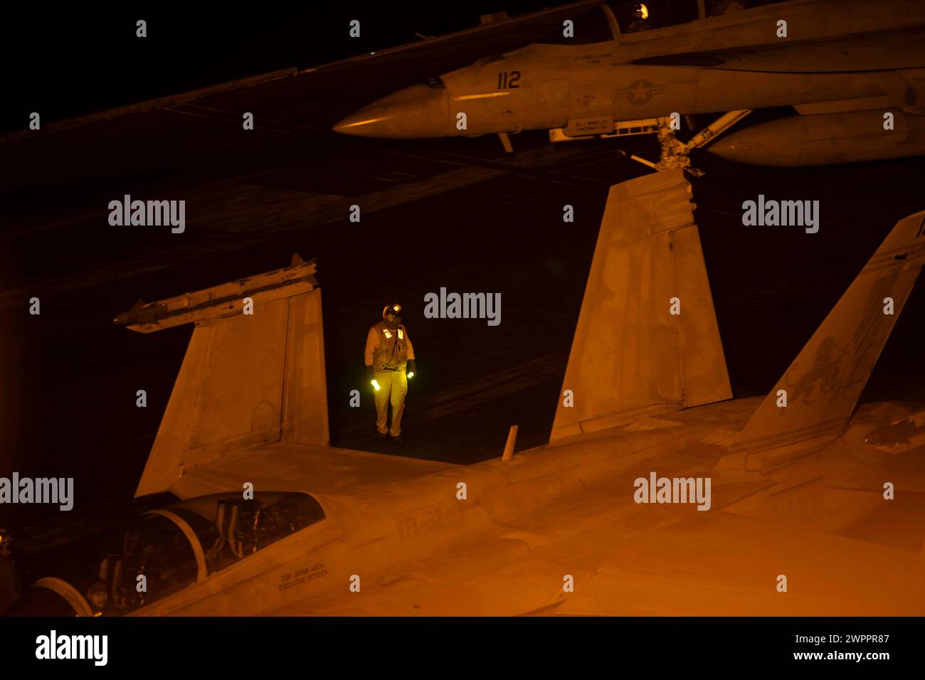 240203-N-EY390-1277 RED SEA (Feb. 3, 2024) The Nimitz-class aircraft ...