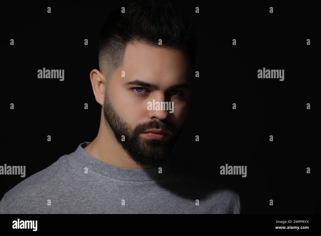 Scary looking black man hi-res stock photography and images - Alamy