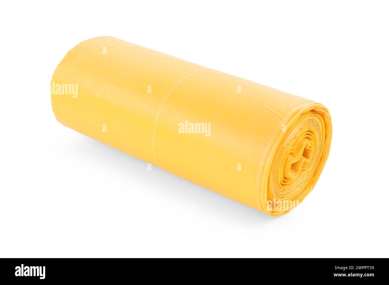 Yellow garbage can on Cut Out Stock Images & Pictures - Alamy
