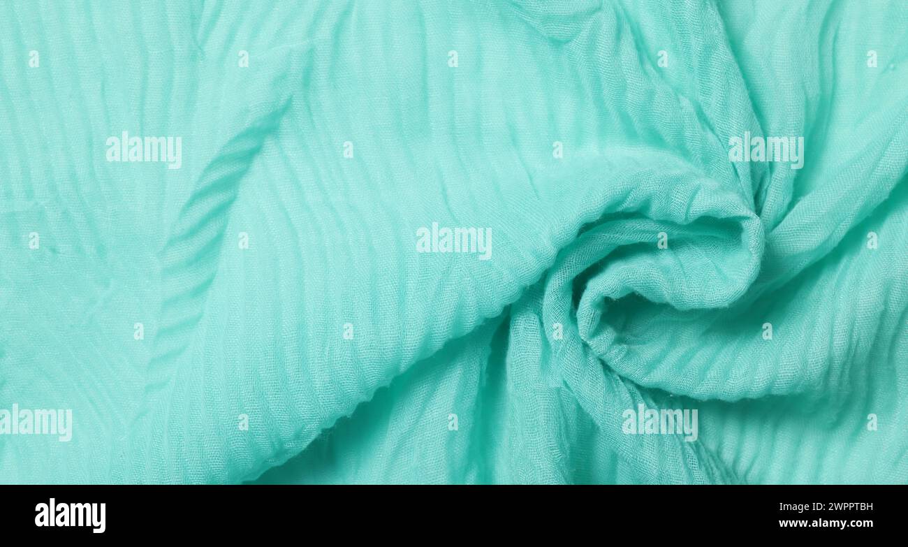 Turquoise fabric texture hi-res stock photography and images - Alamy