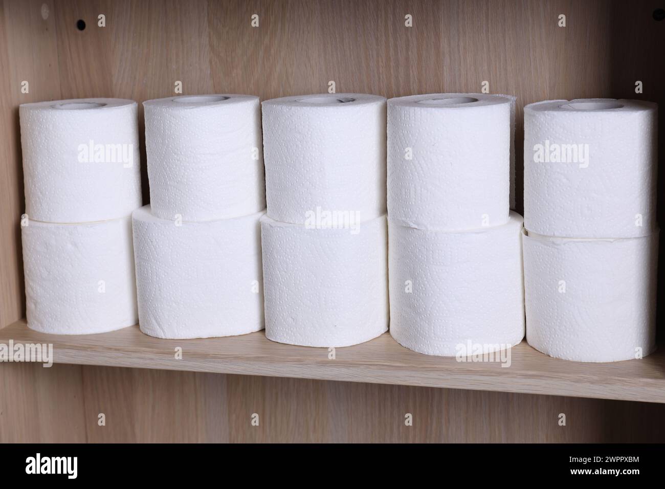 Stacked toilet paper hi-res stock photography and images - Alamy