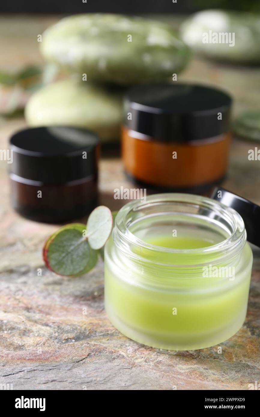 Jars natural cream aloe hi-res stock photography and images - Alamy