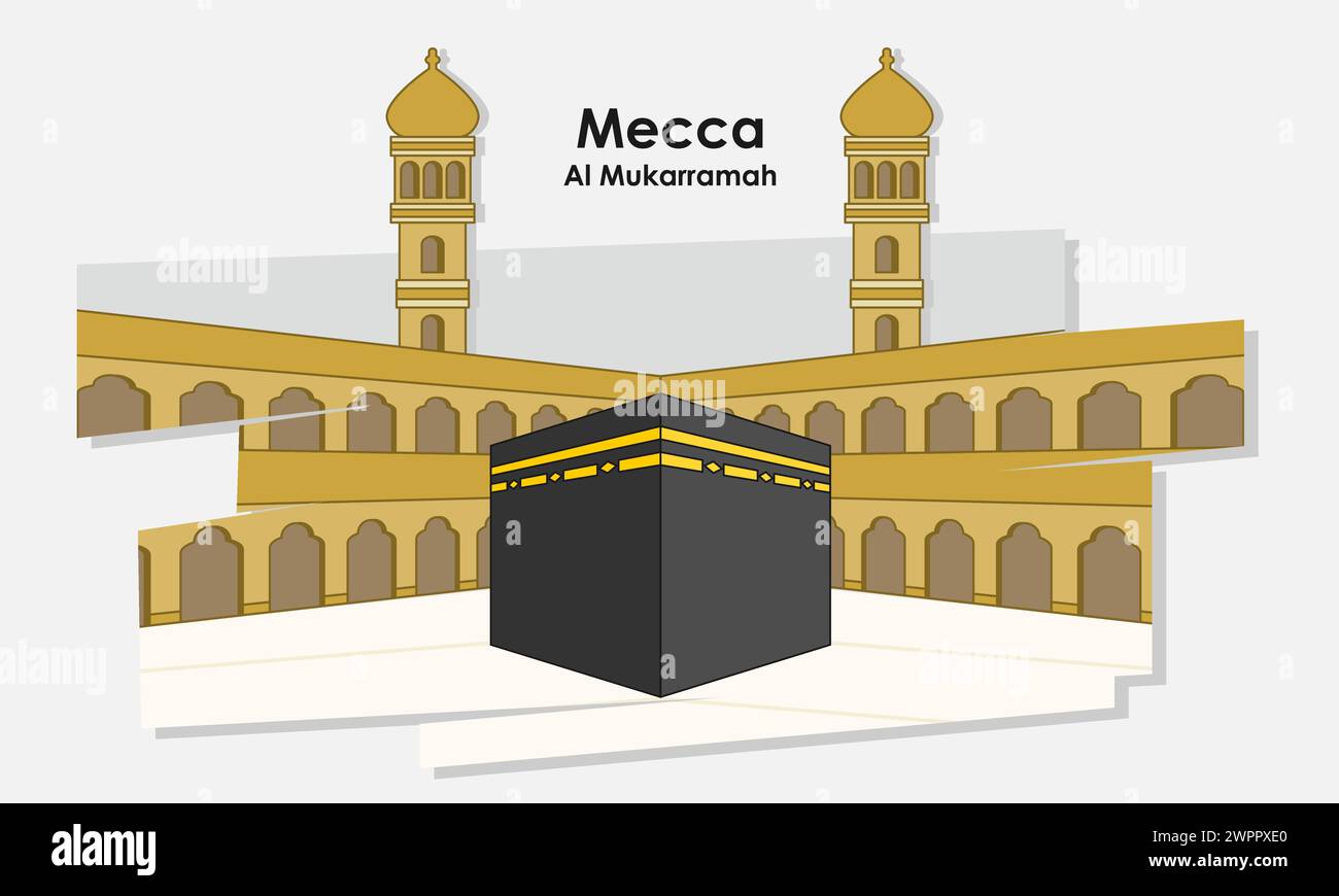 The Kaabah in Masjidil Haram Mecca, Saudi Arabia. Mecca or Makkah Al ...