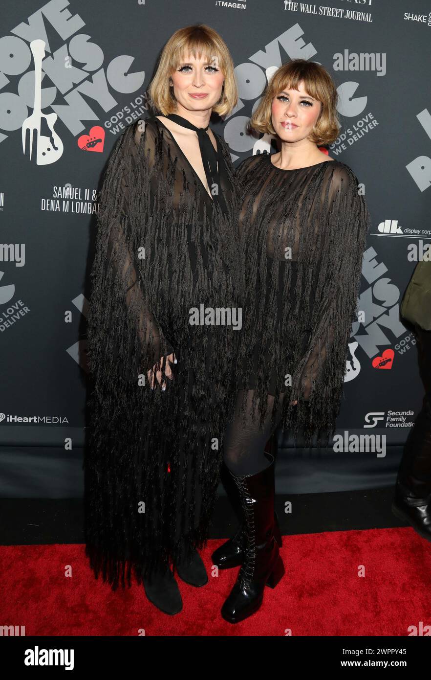 March 7, 2024, New York, New York, USA: Singers HOLLY LAESSIG and JESS ...