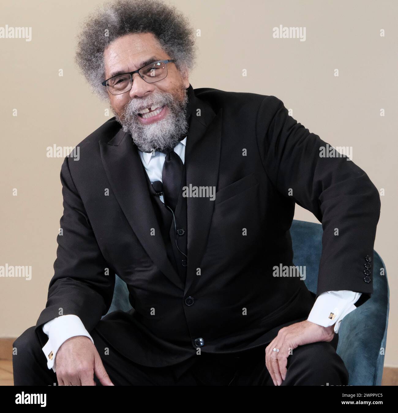 Atlanta, Georgia, USA. 8th Mar, 2024. Dr. Cornel West speaks to the ...
