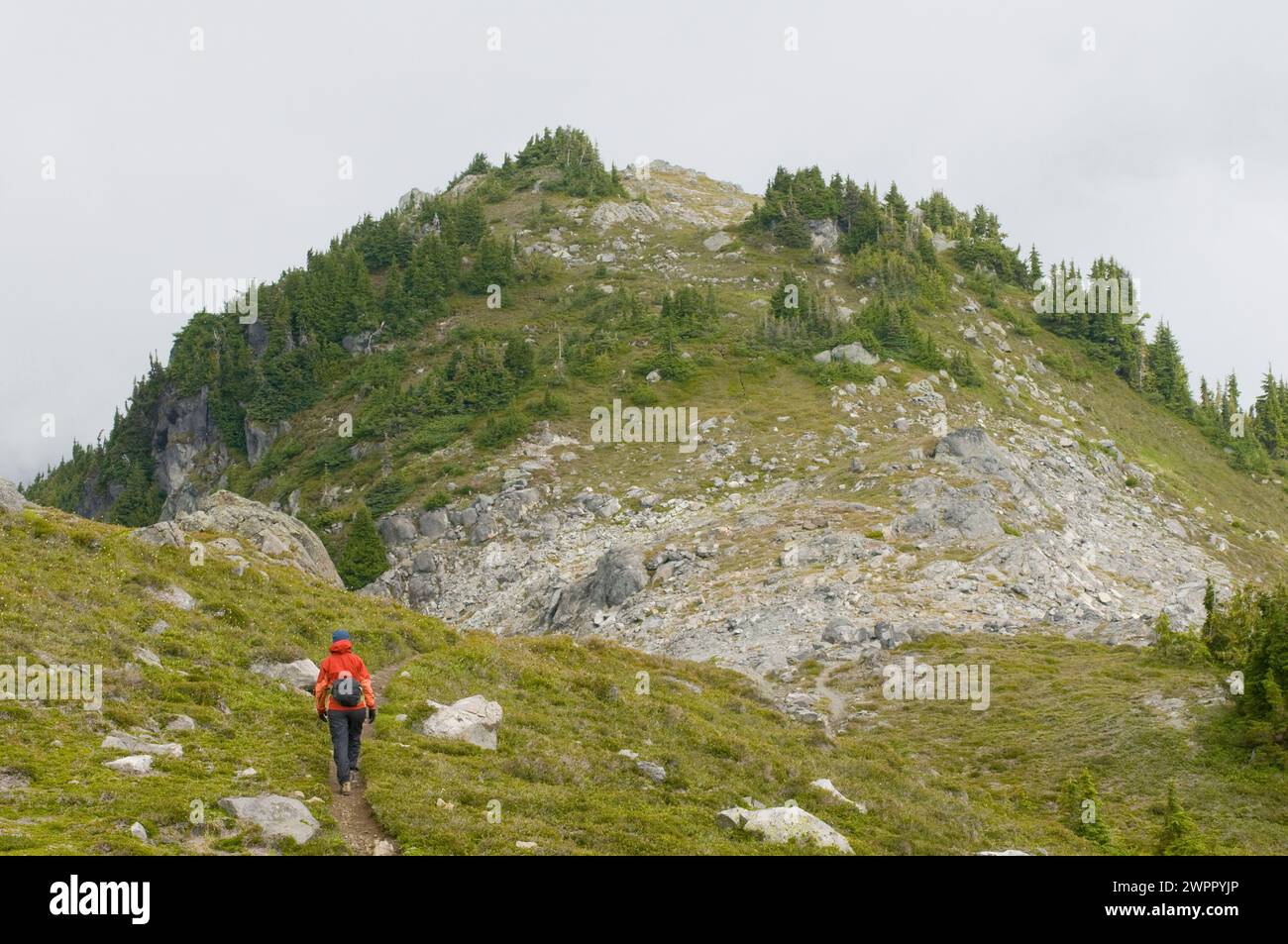 Native american person Indian Sunny Coulson hiking along the Copper ...