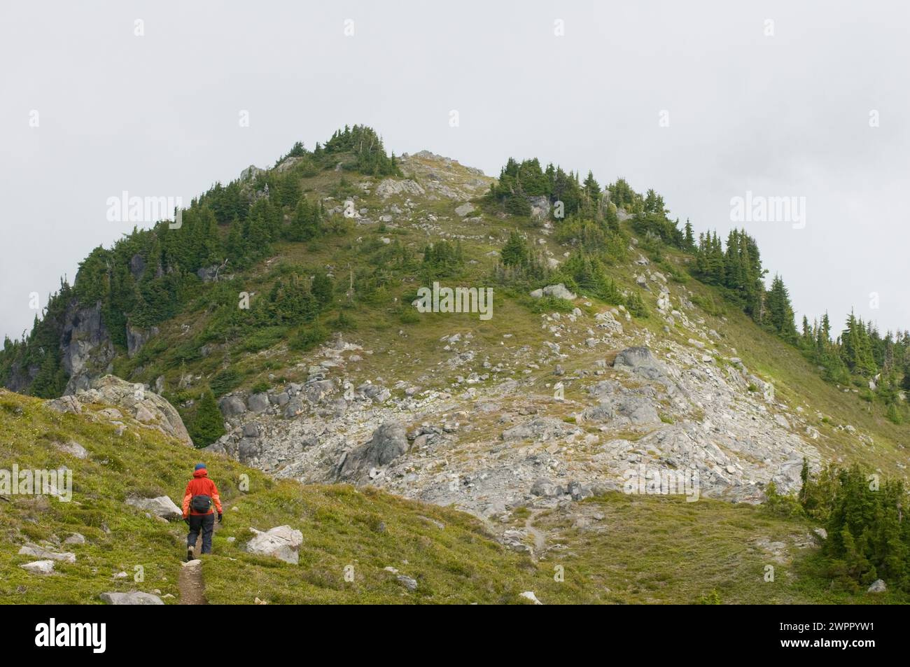 Native american person Indian Sunny Coulson hiking along the Copper ...