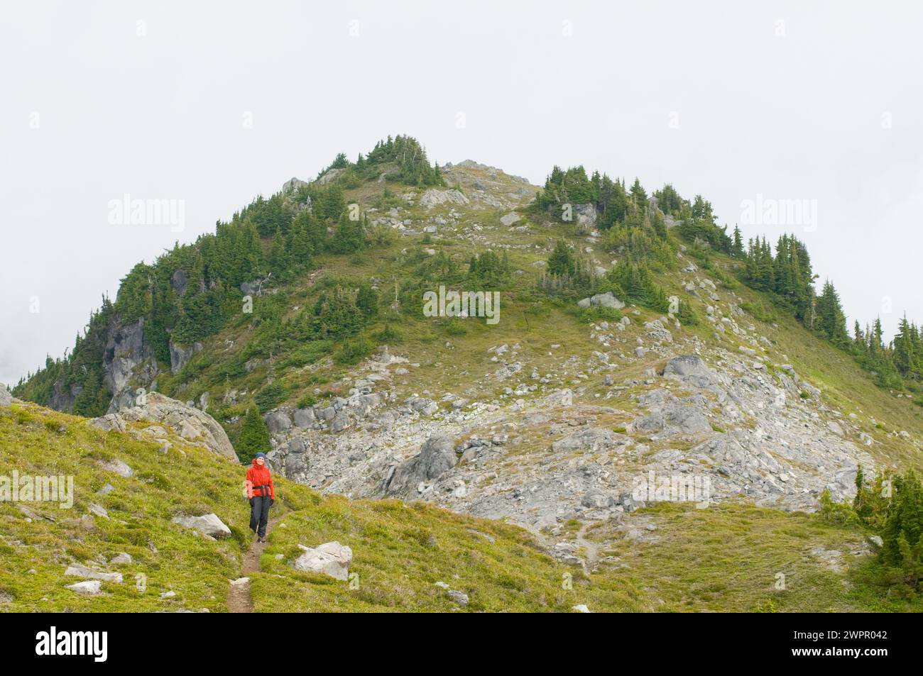 Native american person Indian Sunny Coulson hiking along the Copper ...