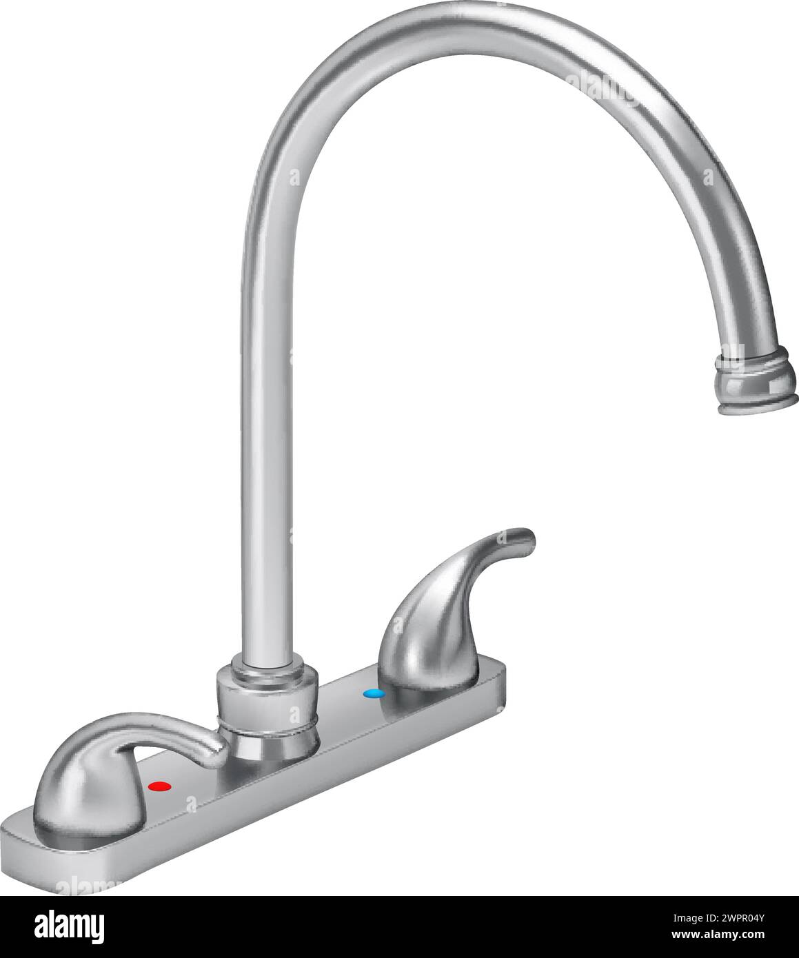 Illustration of Mixing Tap for Cold and Hot Water for the Bathroom, or ...