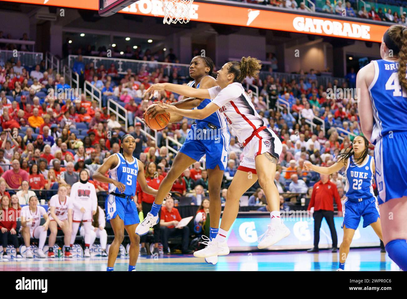 Greensboro, North Carolina, USA. 8th Mar, 2024. Duke guard JADYN ...