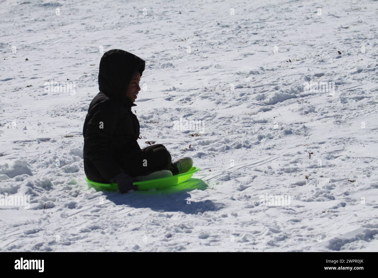 Sledding at Forest Park first large measurable snow in St. Louis ...
