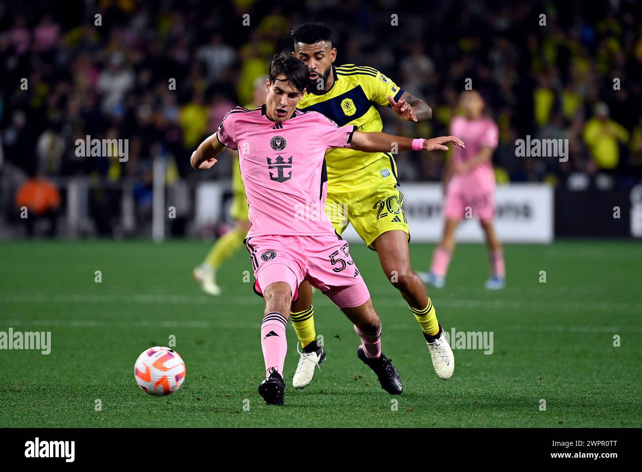 Inter Miami midfielder Federico Redondo (55) advances the ball ahead of ...