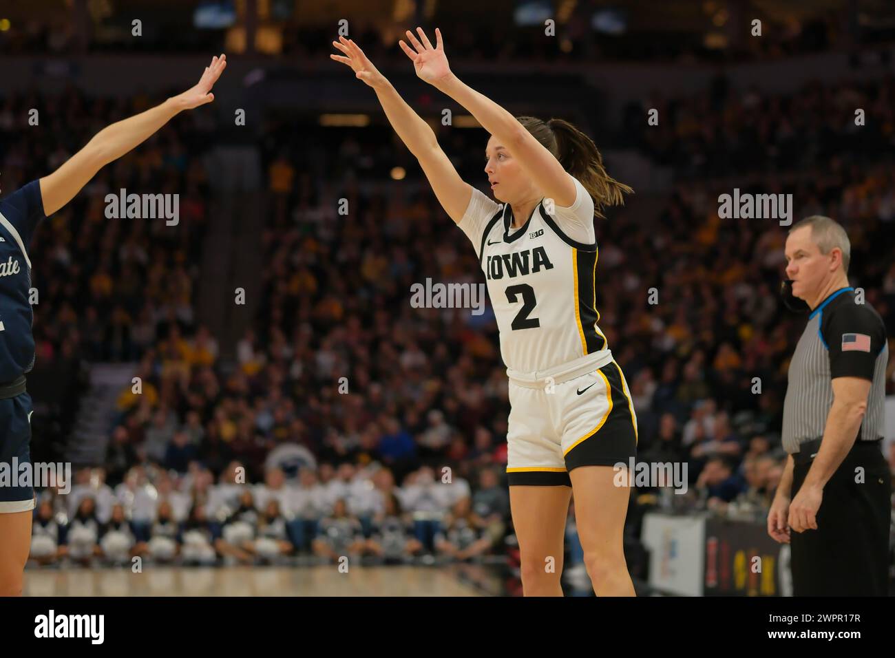 Minneapolis, Minnesota, USA. 8th Mar, 2024. Iowa Hawkeyes guard TAYLOR ...