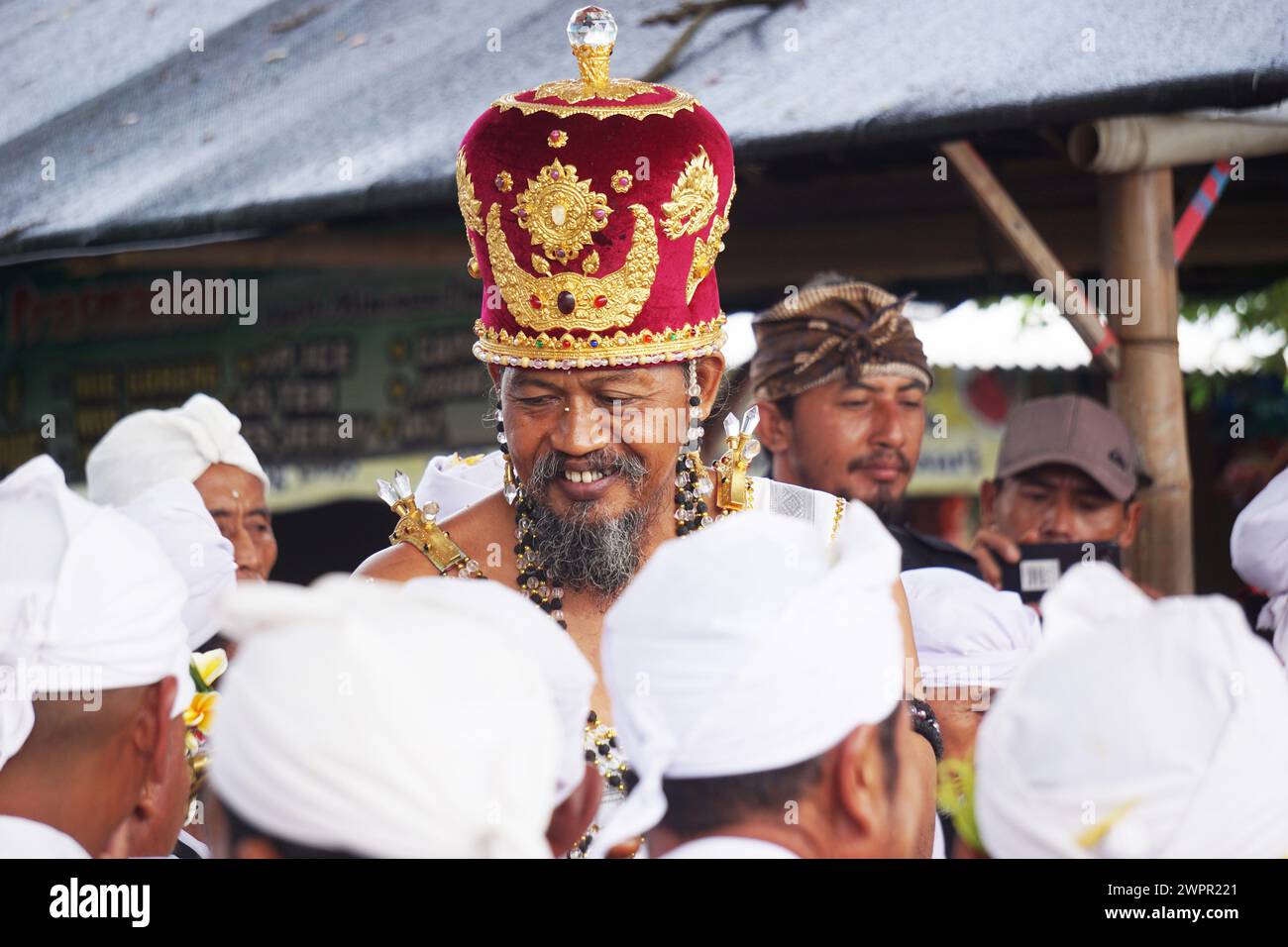 Hindus carry out prayers in the context of the Melasti ceremony ahead ...