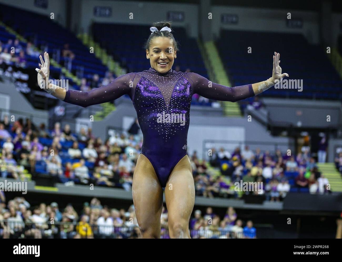 Baton Rouge, LA, USA. 8th Mar, 2023. LSU's Haleigh Bryant competes on ...