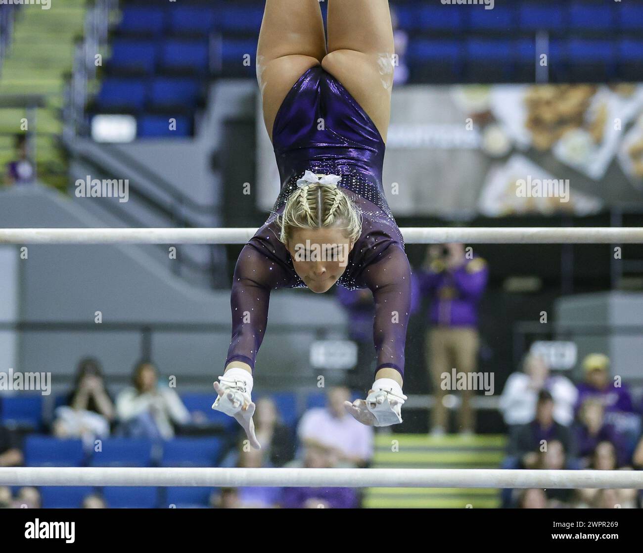 Baton Rouge, LA, USA. 8th Mar, 2023. LSU's Olivia Dunne competes on the ...