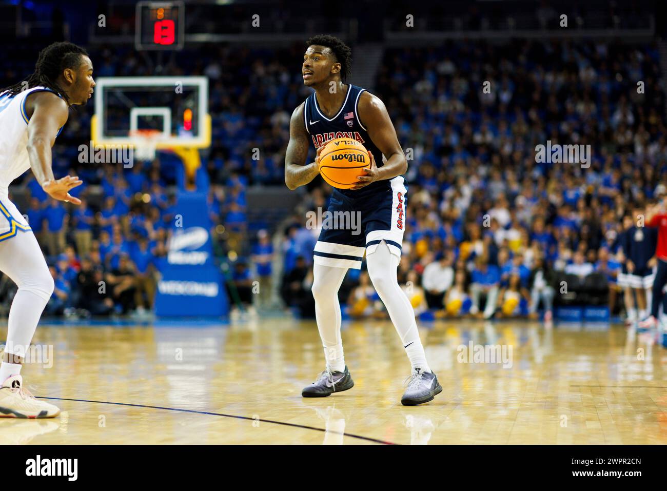 LOS ANGELES, CA - MARCH 07: Arizona Wildcats guard Jaden Bradley (0 ...