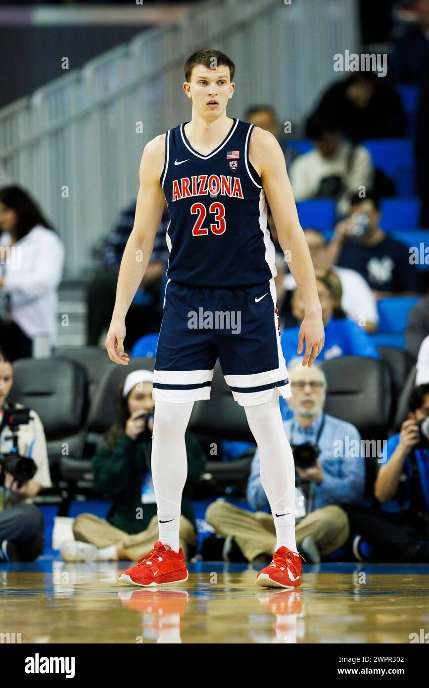 LOS ANGELES, CA - MARCH 07: Arizona Wildcats forward Paulius Murauskas ...