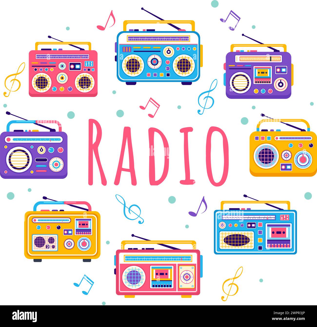 Radio signals Stock Vector Images - Alamy