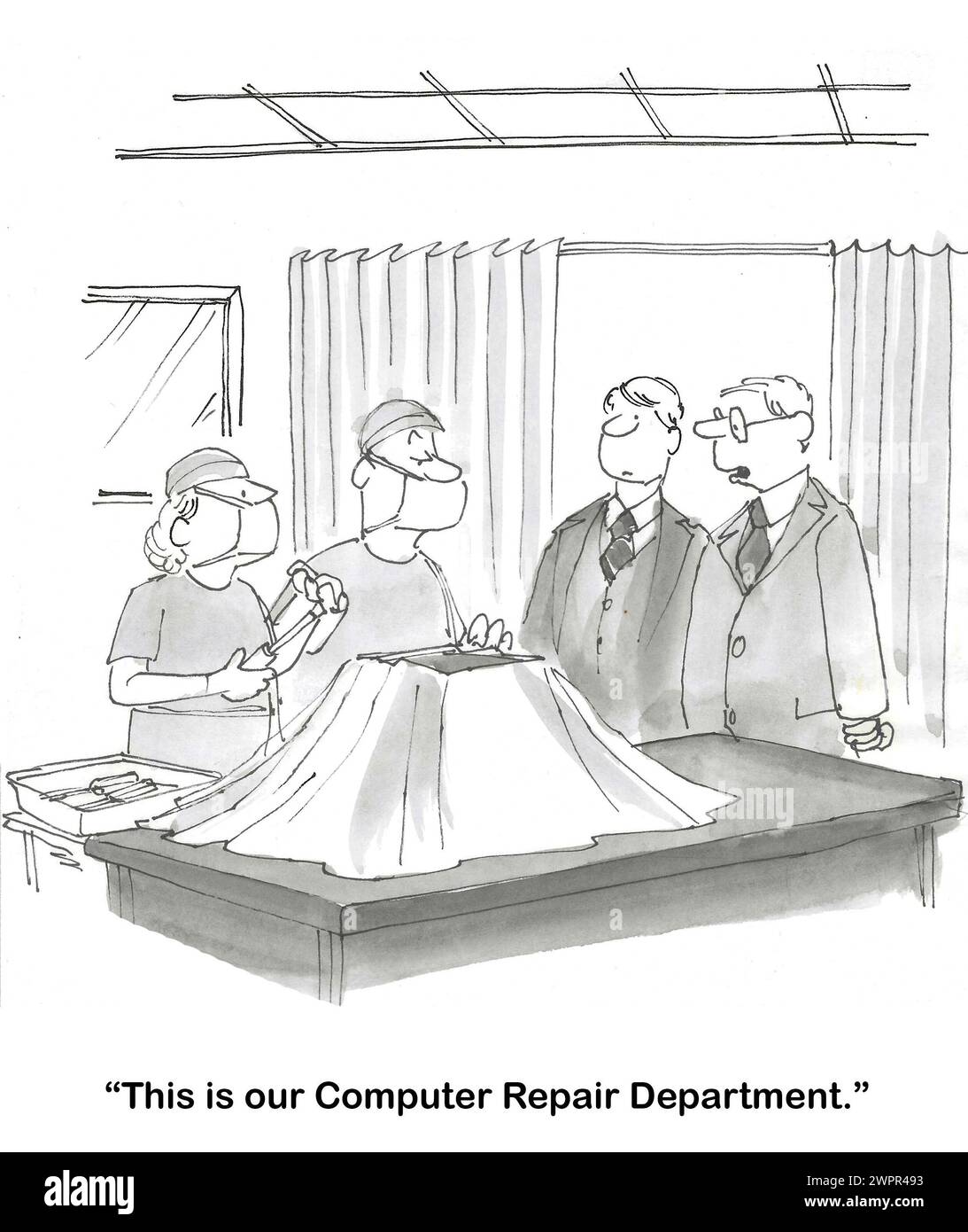 Cartoon laptop hi-res stock photography and images - Alamy