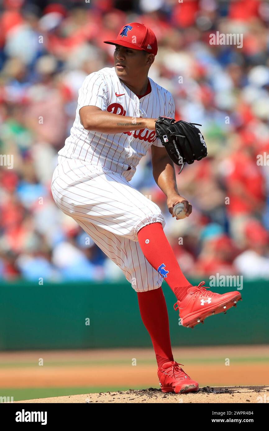 CLEARWATER, FL - MARCH 08: Philadelphia Phillies pitcher Ranger Suarez ...