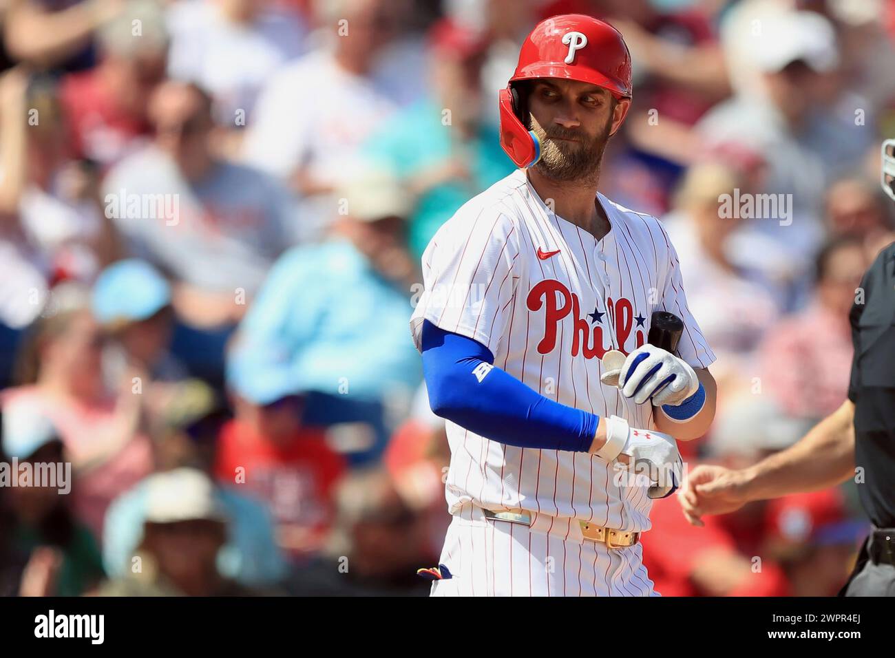 CLEARWATER, FL - MARCH 08: Philadelphia Phillies first baseman Bryce ...