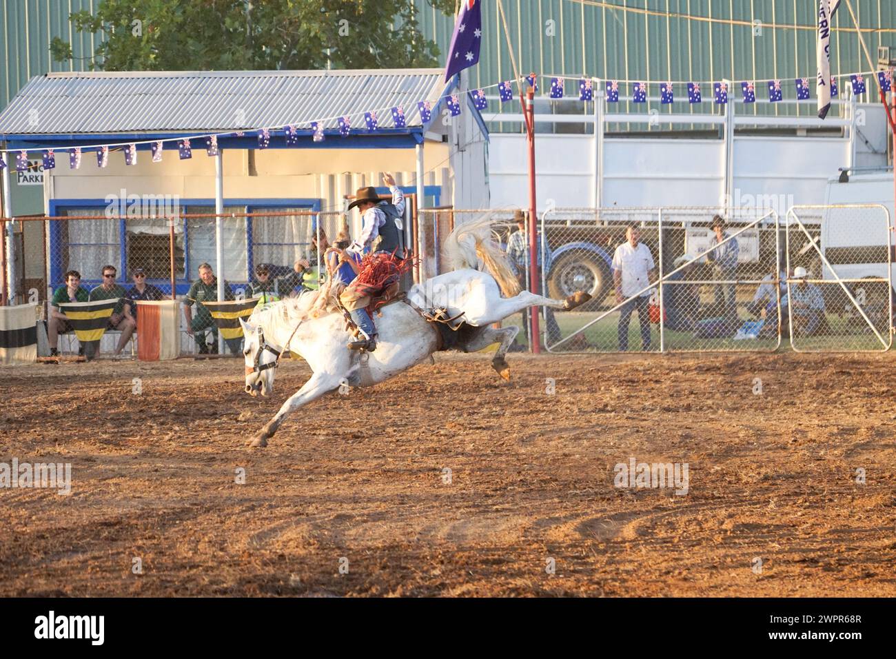 Saddle Bronc Rider at Kyabram Rodeo Kyabram Victoria Australia 8th ...