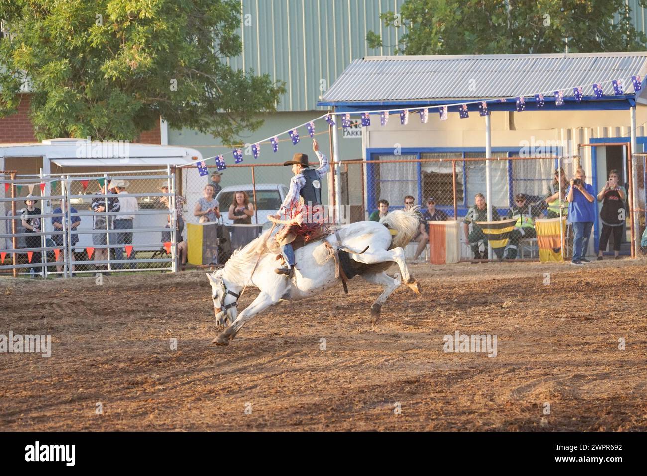 Saddle Bronc Rider at Kyabram Rodeo Kyabram Victoria Australia 8th ...
