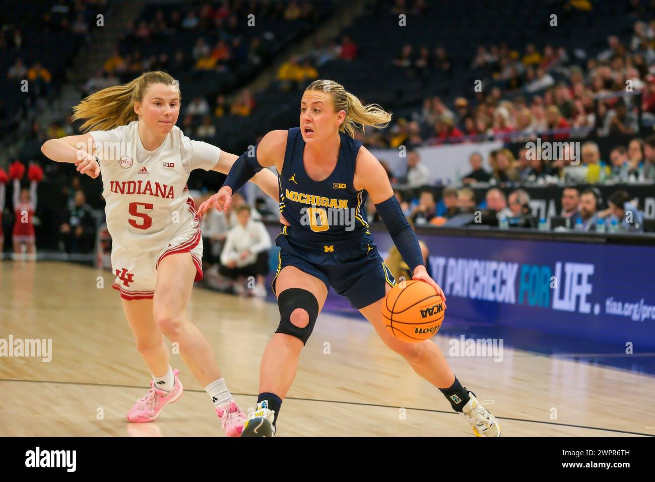 Minneapolis, Minnesota, USA. 8th Mar, 2024. Michigan Wolverines guard ...