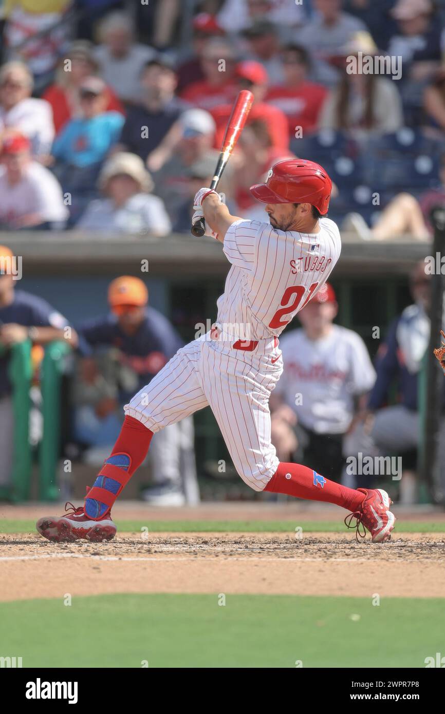 Clearwater, FL: Philadelphia Phillies catcher Garrett Stubbs (21 ...