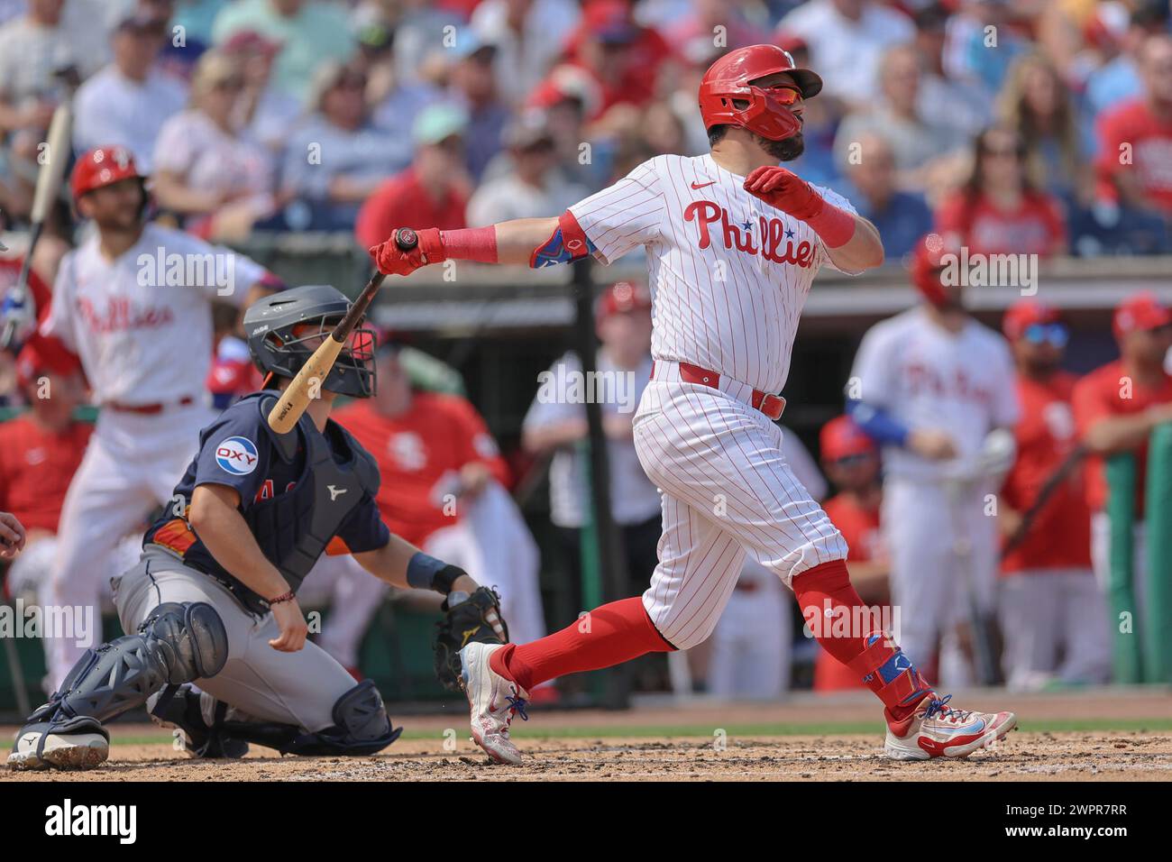 Clearwater, FL: Philadelphia Phillies designated hitter Kyle Schwarber ...