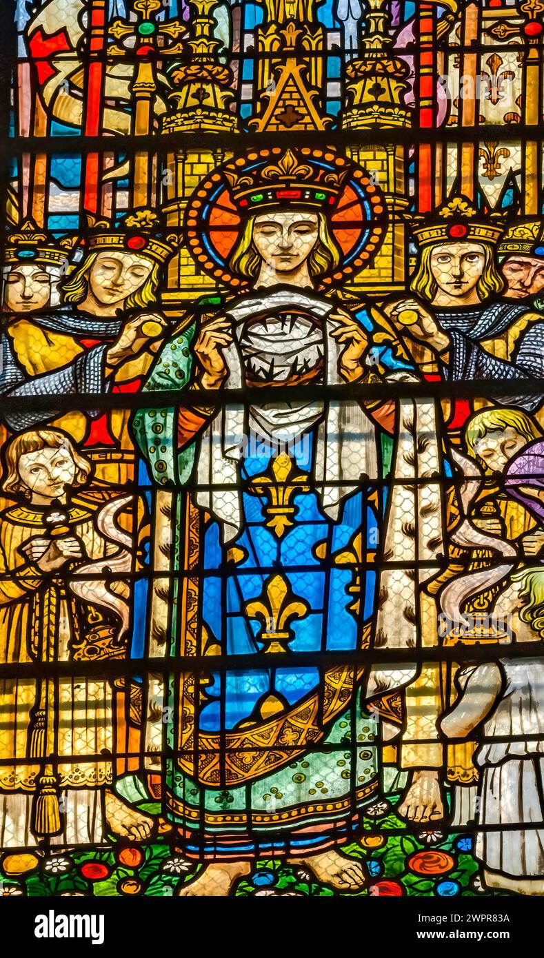 Saint Louis Colorful Stained Glass Basilica of Notre Dame de Fourvière ...