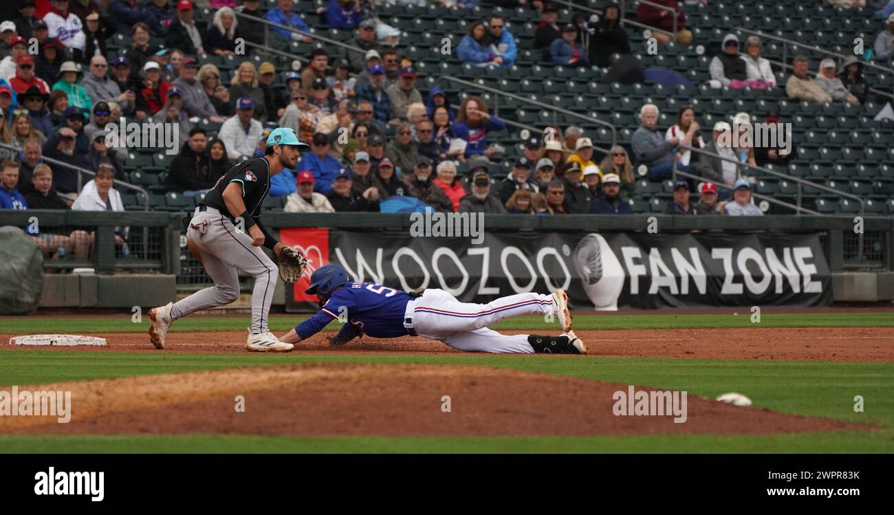 Surprise, United States. 07th Mar, 2024. Josh Hatcher, Infielder, Texas ...